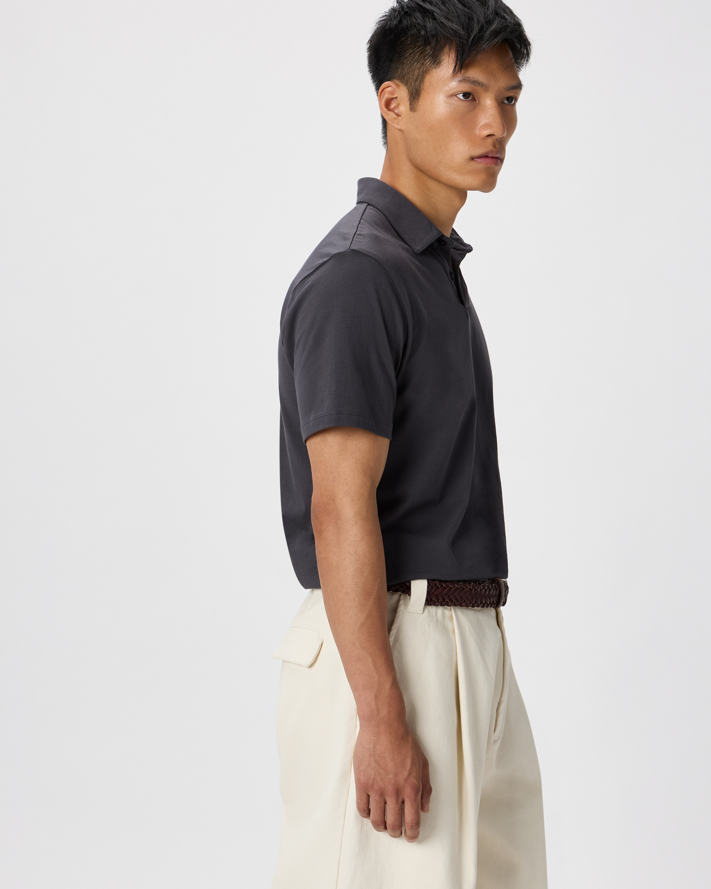 QUINCE men's 100% pima cotton luxe touch polo
